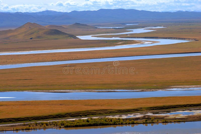 The Yellow River, China stock photo. Image of loess - 129784550
