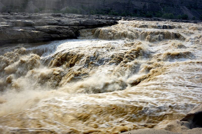 Yellow River stock image. Image of blur, plants, nature - 3890421