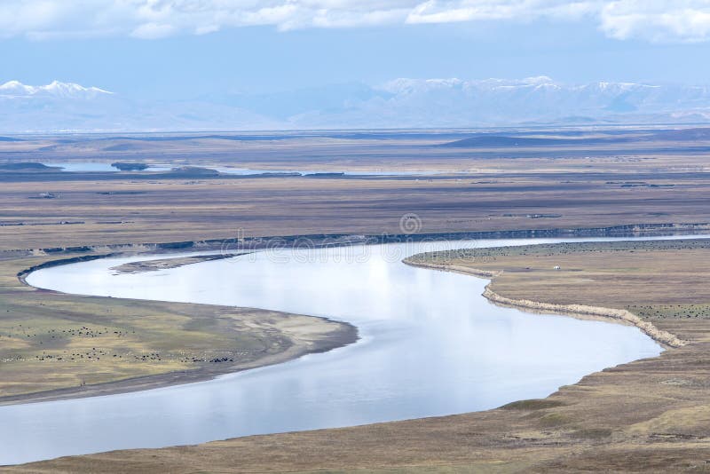 Yellow River stock image. Image of tortuous, meandering - 27279387