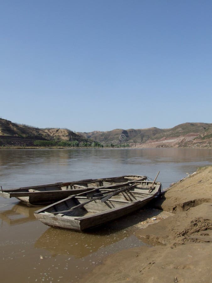 The Yellow River, China stock photo. Image of loess - 129784550