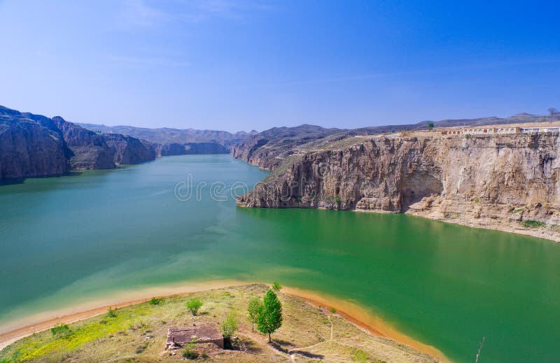 The Yellow River stock photo. Image of overlook, laoniuwan - 54359478