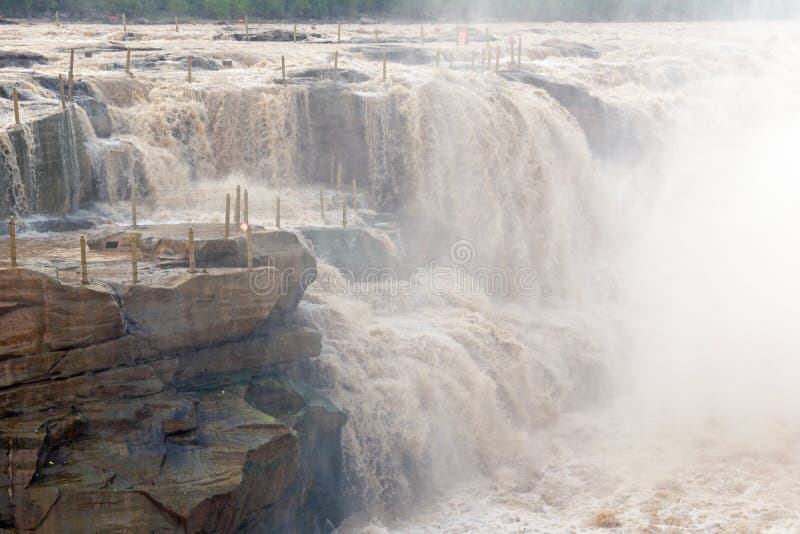 The Yellow River, China stock photo. Image of loess - 129784550