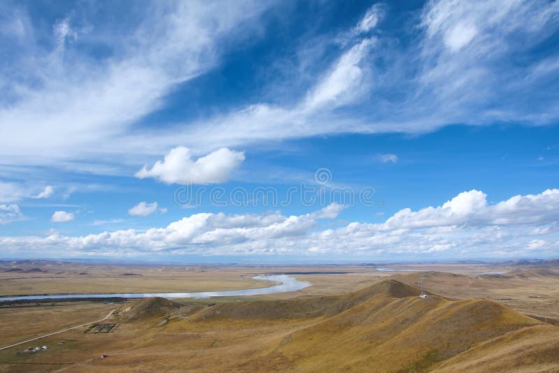 Yellow River scenery stock image. Image of tableland - 27279147
