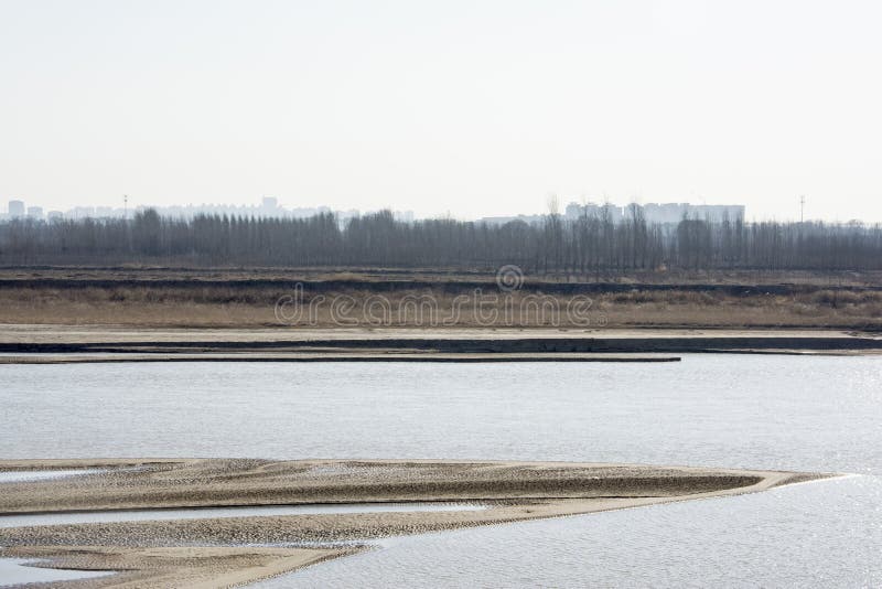 The Yellow River scenery stock photo. Image of nature - 85952338