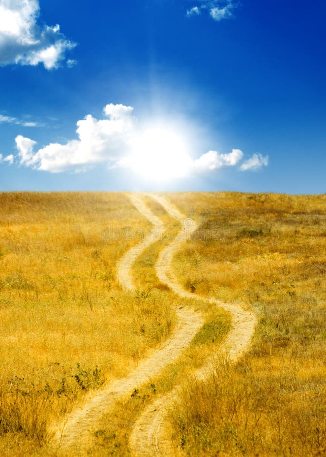 Yellow road stock image. Image of yellow, green, beautiful - 9949255