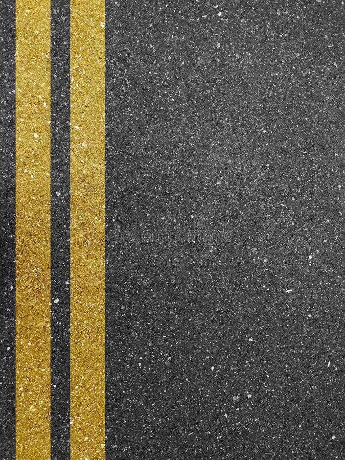 Yellow road markings stock image. Image of stopping, allowed - 89541389