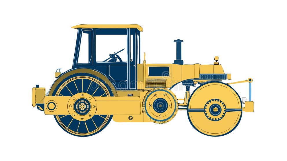 Roller Compactor Machine Stock Illustrations – 1,791 Roller Compactor ...