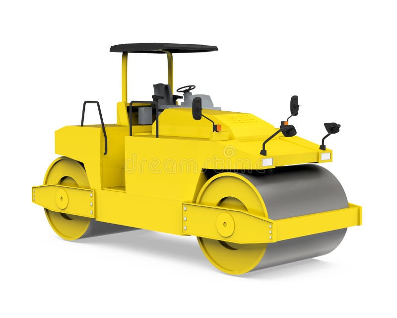Road roller stock vector. Illustration of machinery, roller - 14080239