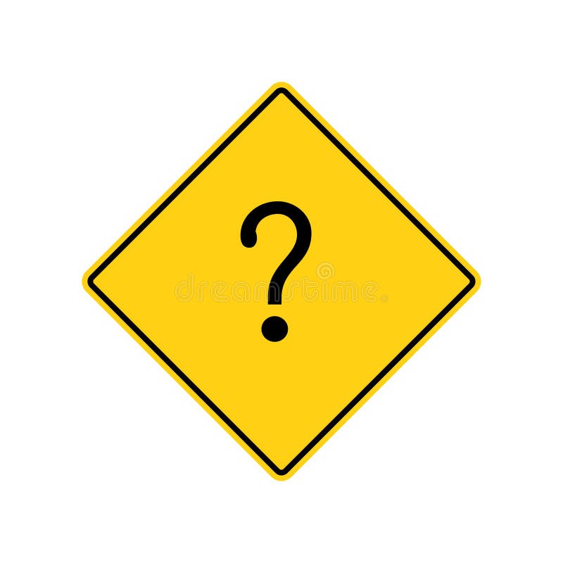Road Sign Question Mark Stock Illustrations – 1,415 Road Sign Question ...