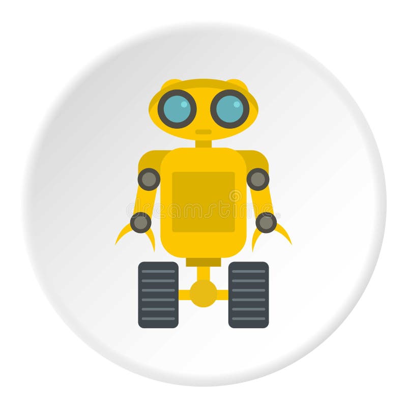 Robot In The Circle Icon, Outline Style Stock Vector - Illustration of ...