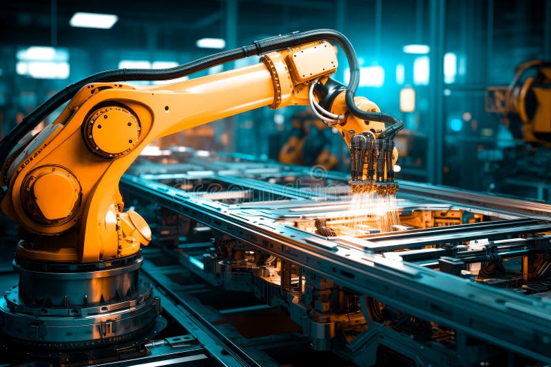 Robotic Arm Production Lines Modern Industrial Technology. Automated ... Robotic Arm Production Lines Modern Industrial Technology. Automated ...