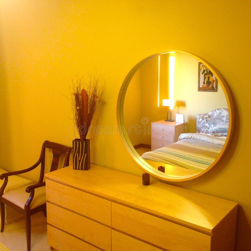 Yellow, Room, Interior Design, Furniture Stock Photo - Image of table ...