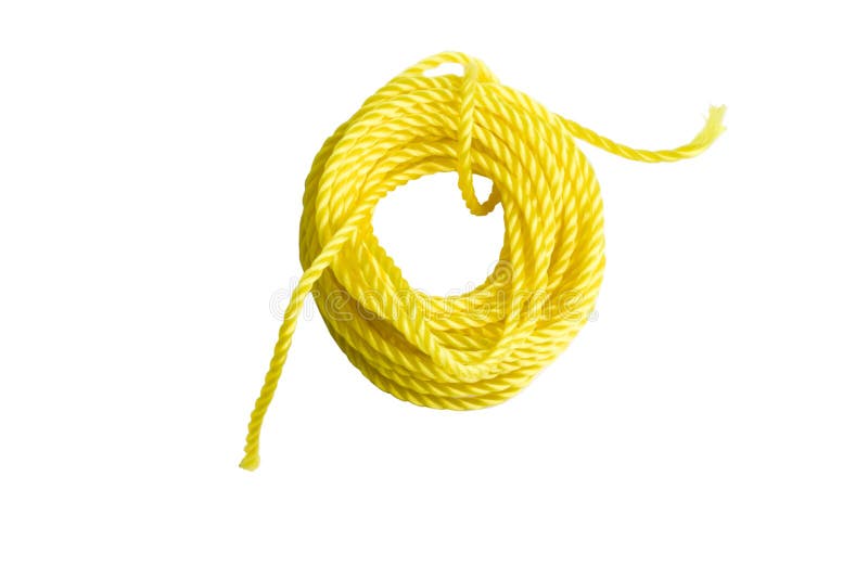 Yellow rope stock photo. Image of camp, cord, rolled, secure - 4660196