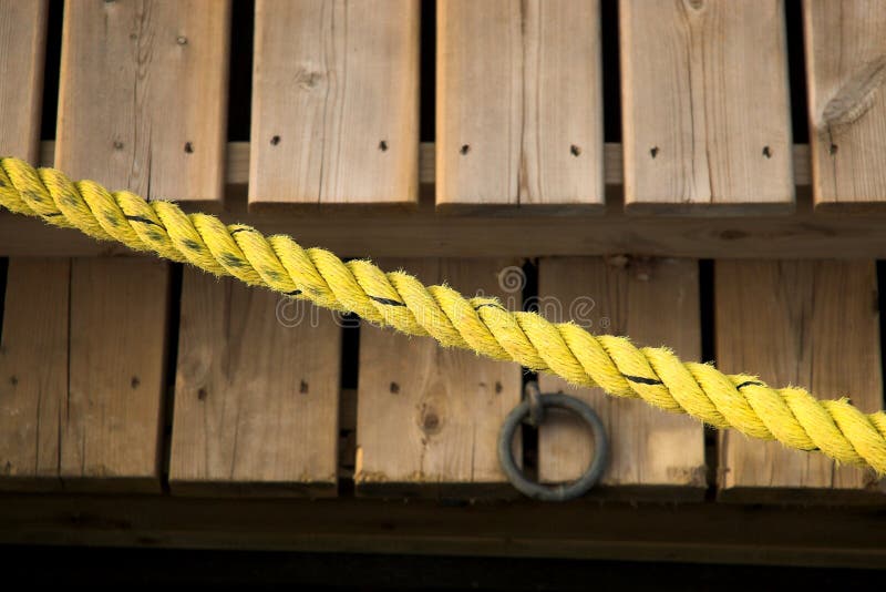 Yellow rope stock photo. Image of camp, cord, rolled, secure - 4660196