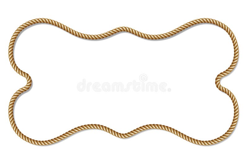 Rope Border stock vector. Illustration of roping, outline - 30296673