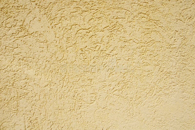 Yellow Rough Plaster on Wall Stock Image - Image of closeup, abstract ...