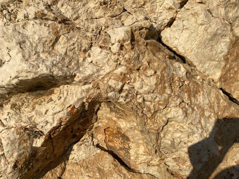 Yellow Limestone Stone Wall Texture Stock Image - Image of floor ...