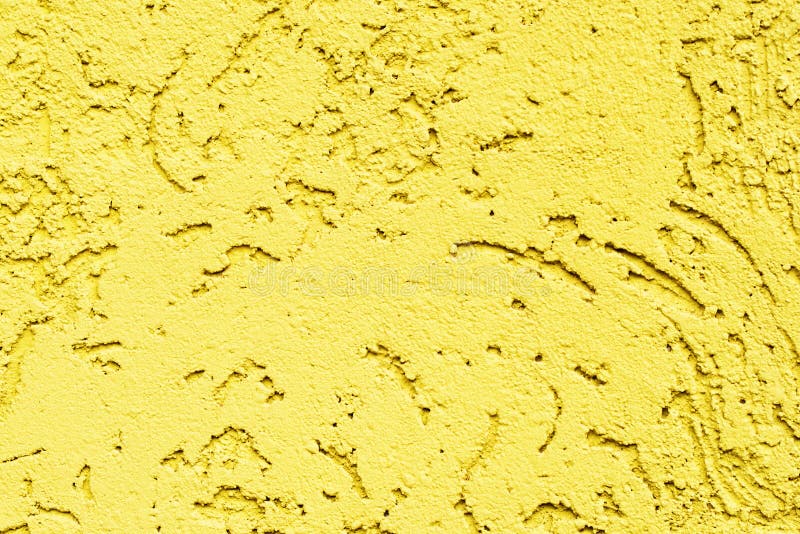 Yellow Rough Texture Background, Cement Wall, Bark Beetle Effect Stock ...