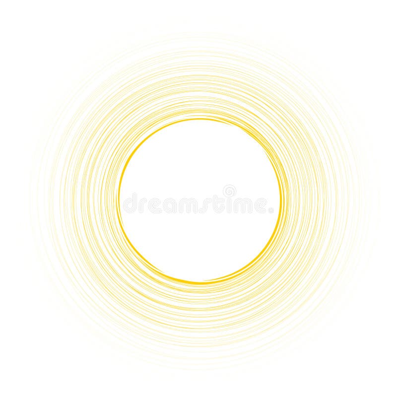 Yellow Round Background with Geometric Pattern. Stock Vector ...