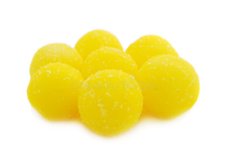 Yellow round candy stock photo. Image of studio, unhealthy - 63838066