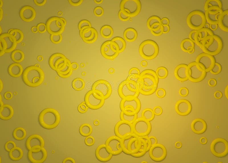 Yellow Round Circles on Light Yellow Background Abstract Wallpaper ...