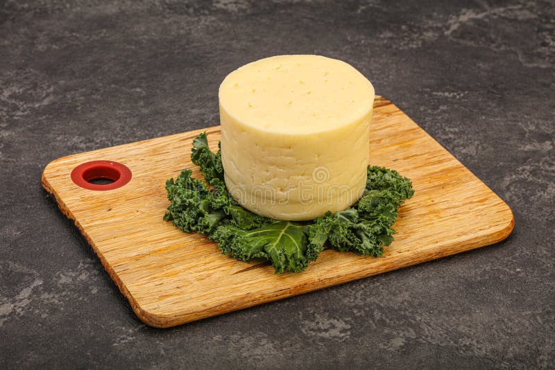 Yellow Round Dairy Soft Cheese Stock Image - Image of product, fresh ...