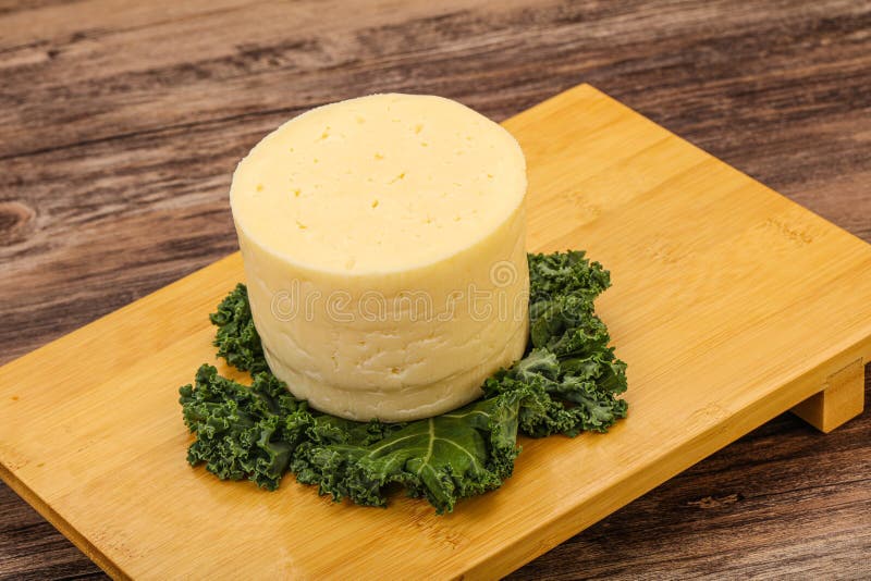 Yellow Round Dairy Soft Cheese Stock Image - Image of product, tasty ...