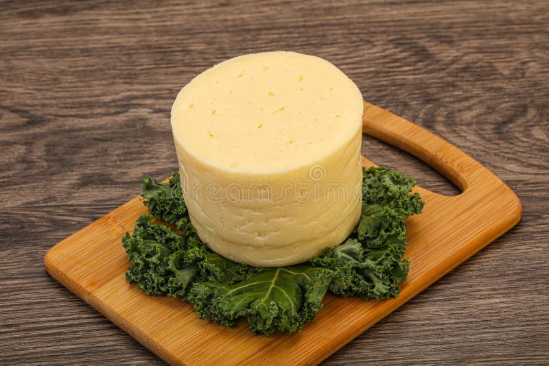 Yellow Round Dairy Soft Cheese Stock Image - Image of fresh, gourmet ...