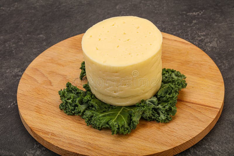 Yellow Round Dairy Soft Cheese Stock Photo - Image of cheese, head ...
