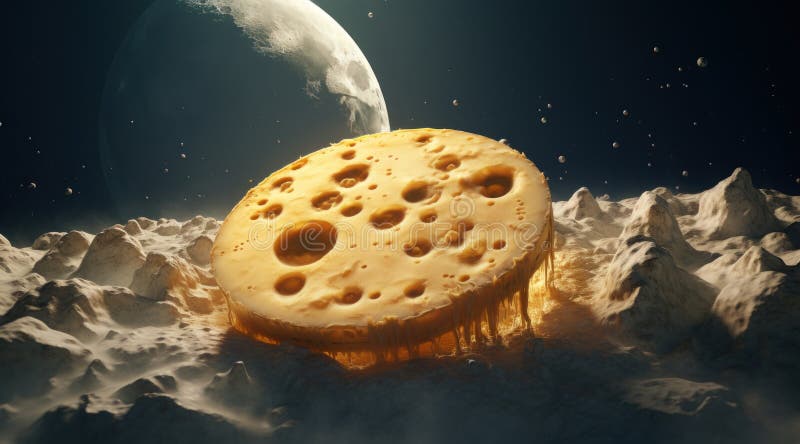 A Yellow Round Object with Holes on it Stock Illustration ...