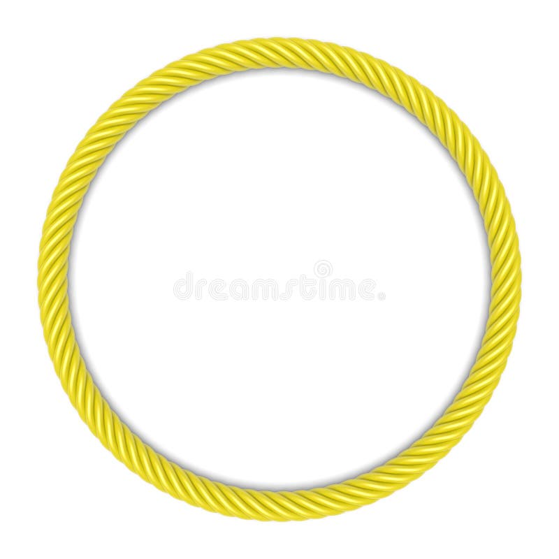 Round rope frame stock illustration. Illustration of striped - 25048067