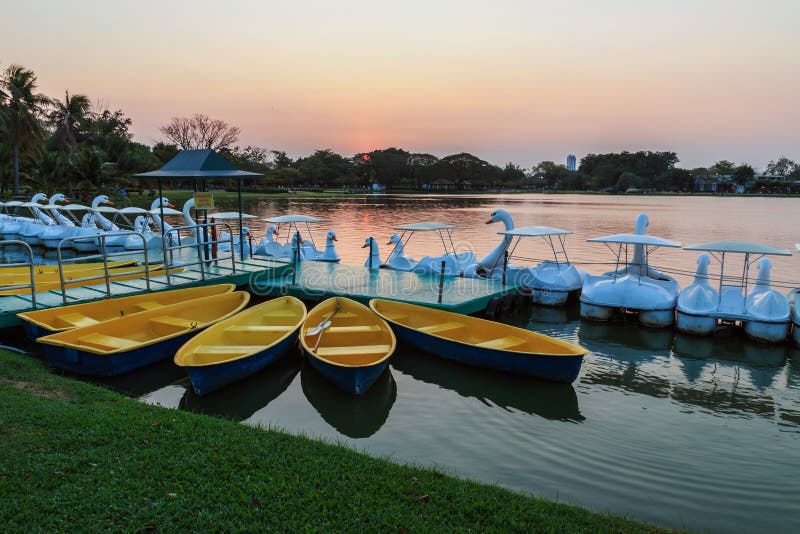 Yellow rowboats stock image. Image of adventure, paddling - 69097857