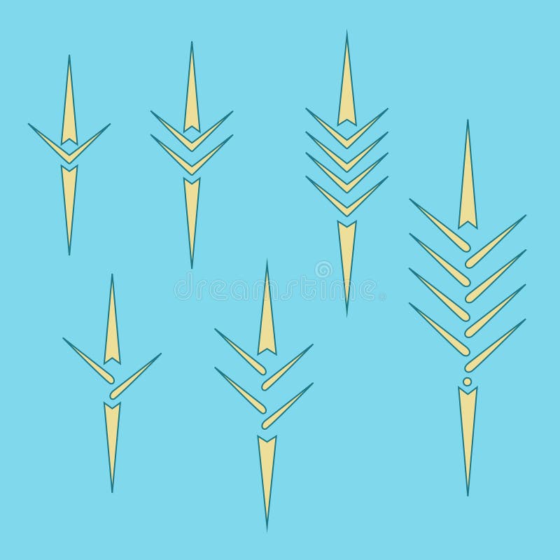 Rowing Boat Icon Set Isolated Whit Names Stock Vector - Illustration of ...