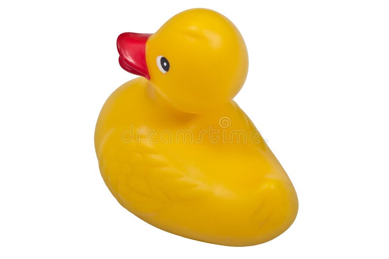 Yellow rubber duck stock photo. Image of side, smile - 10380904