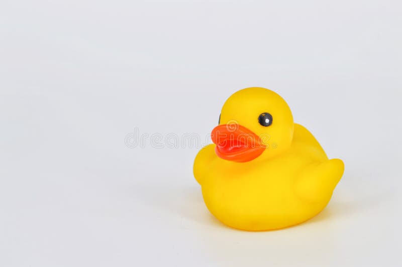 Yellow rubber duck stock photo. Image of single, ducky - 92374484