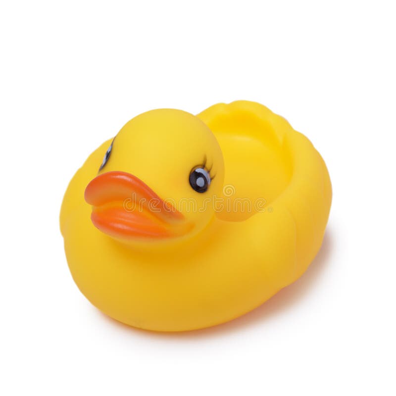 Yellow rubber duck toy stock image. Image of background - 243221365