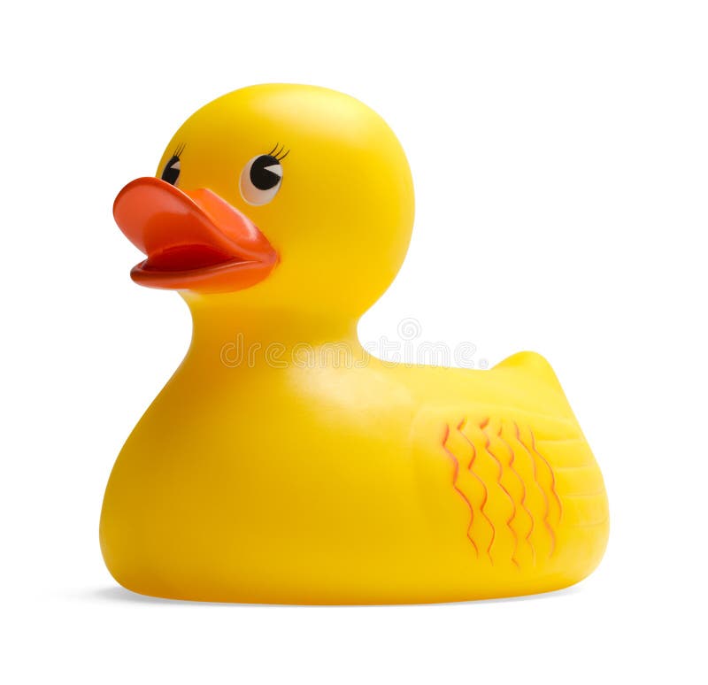 Rubber Duck Side View stock photo. Image of plastic - 166977898