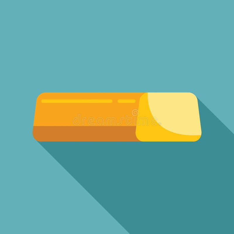 Yellow Rubber Eraser is Removing a Mistake Stock Illustration ...