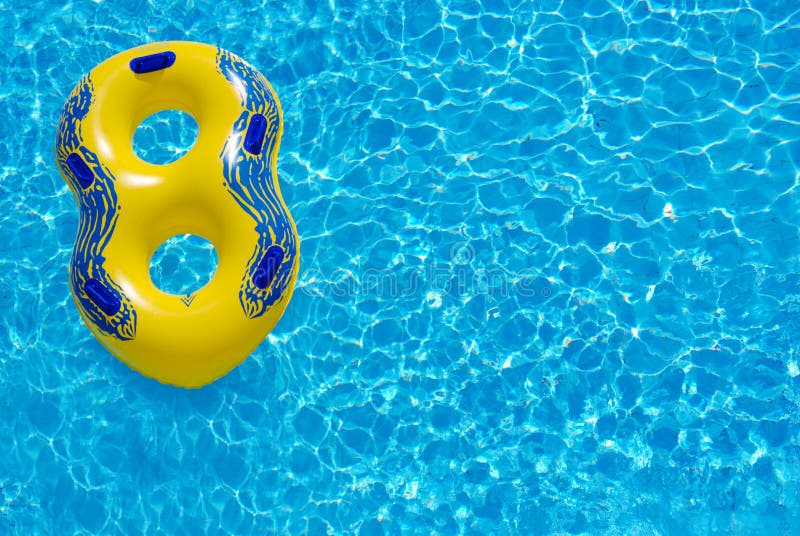 Inflatable Swimming Pool Inner Tube Stock Photo - Image of ring, water ...