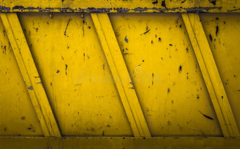 Yellow rubble container stock image. Image of garbage - 84462289