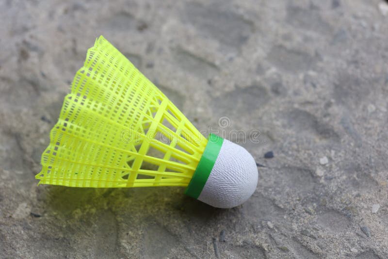 Yellow Ruffle for Playing Badminton Stock Photo - Image of classic ...