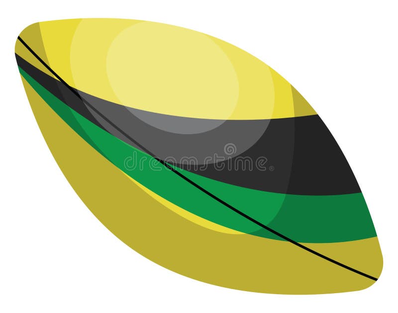Yellow Rugby Helmet Vector. Sports Wear Vector Graphics. Stock Vector ...