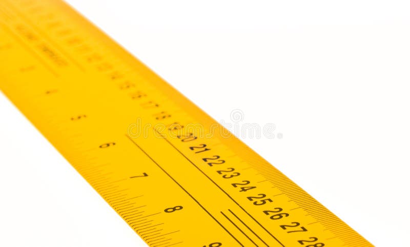 Yellow ruler stock photo. Image of perspective, close - 7979290