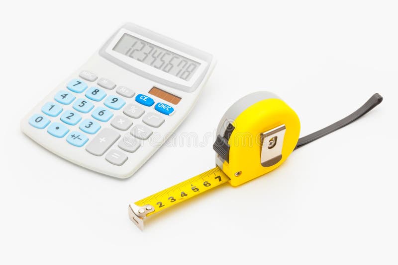 Yellow Ruler and Calculator - Instruments for Measurement and ...