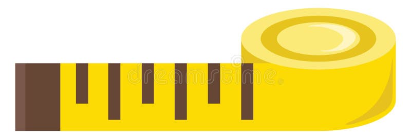 Yellow Ruler, Illustration, Vector Stock Illustration - Illustration of ...
