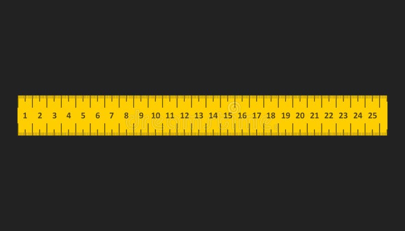 Ruler 12 Inch Icon in Flat Style. Meter Measure Instrument Vector ...