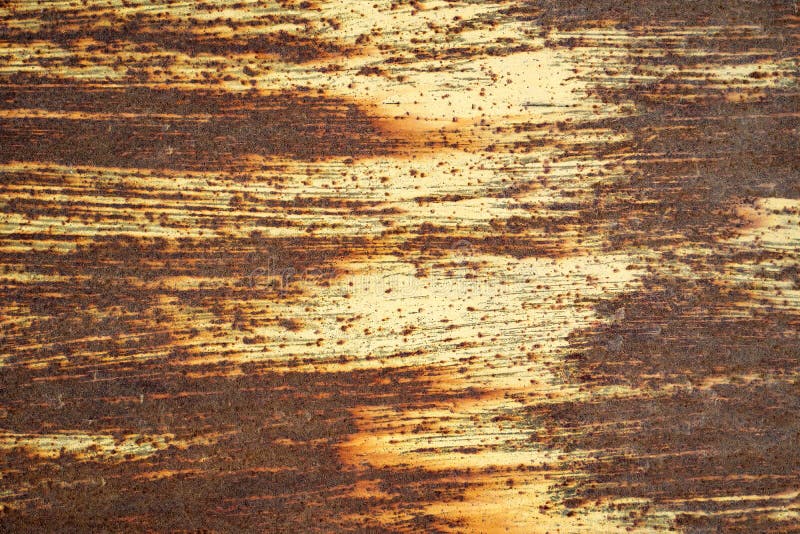 Yellow Rusty Iron Wall Background Abstract Old Background Iron Texture ...