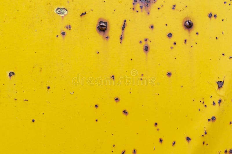 Yellow rusty metal texture stock image. Image of orange - 146736389