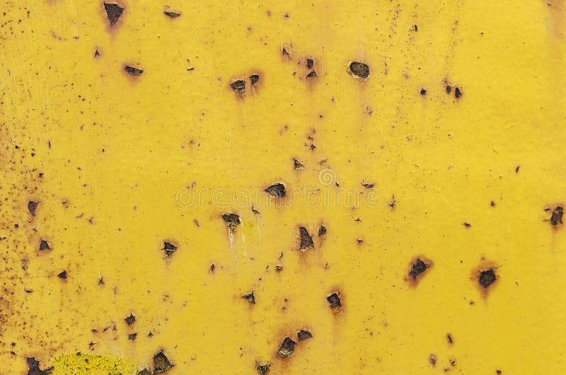 Yellow rusty metal texture stock image. Image of frame - 147635399