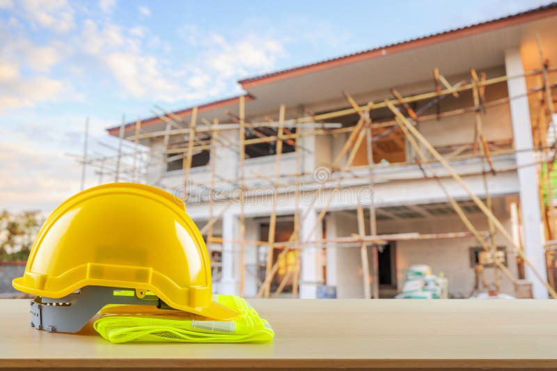 255 Safety Construction Helmet Wood Table Site Background Stock Photos - Free & Royalty-Free ...